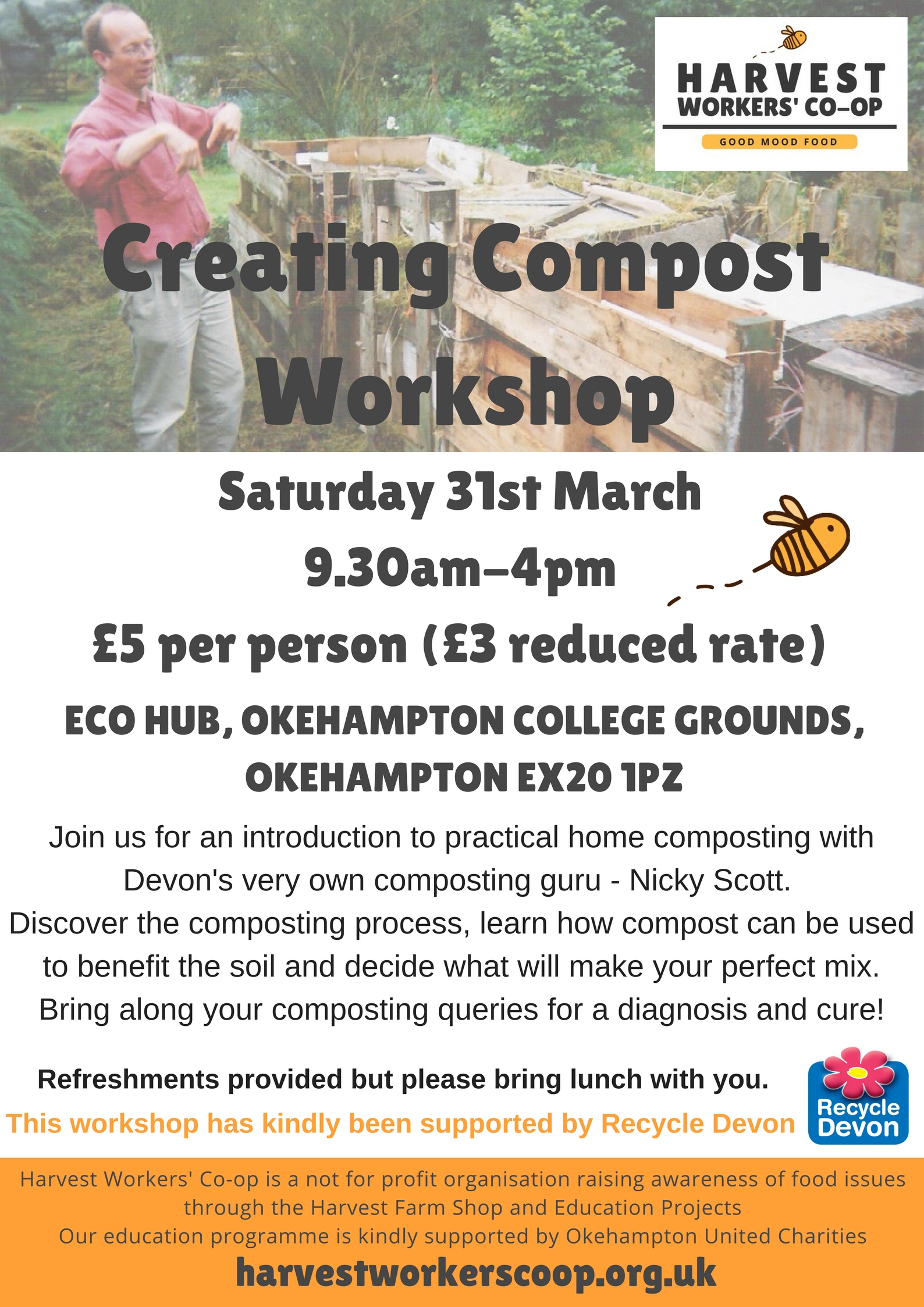 Community Composting Workshop – Harvest Workers Co-op